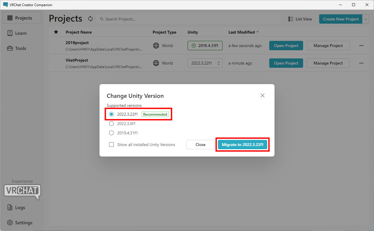 How to Open Existing Projects Using the VRChat Creator Companion ... How to Open Existing Projects Using the VRChat Creator Companion ...